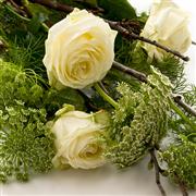 Florist's Choice Sheaf - Funeral Flowers White Roding