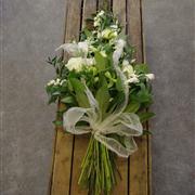 Classic White Sheaf - Funeral Flowers White Roding