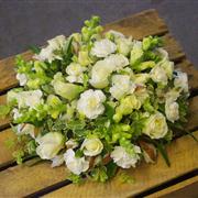 Classical White Posy - Funeral Flowers White Roding