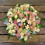 Pretty Pastels Posy - Funeral Flowers White Roding