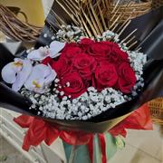 Signature Red Roses and Orchids